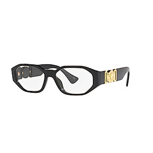 Versace Man Sunglasses Black Frame, Demo Lens Lenses, 56MM