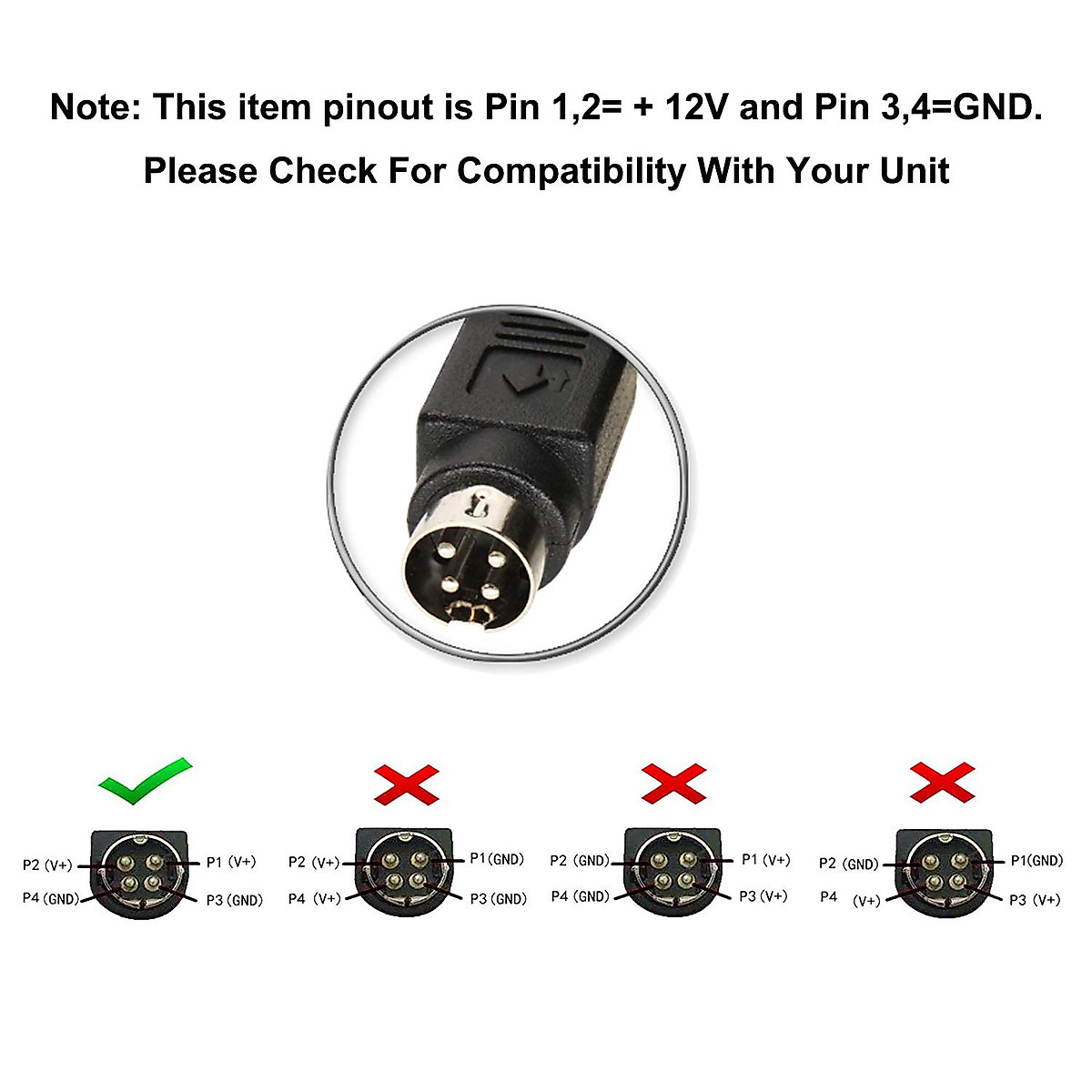 COOLM 12V 12.5A 150W 4Pin 4-Pin Adapter Replacement 10A 8A for FSP Group Inc. FSP150-AHAN1 FSP150-AHAN1-VR P/N 9NA1350204 9NA1501829 SPI P/N AD150-AHAN1-INTL Power Supply