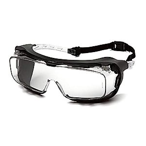 Pyramex Cappture Over Prescription Safety Glasses, Clear H2MAX Anti-Fog Lens w/Rubber Gasket