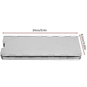 10 Pcs Outdoor Camping Gas Cooker Stove Wind screen Meet All You Needs Backpacking Camping for Other Outdoor Activities for Picnic Cooking(Silver)