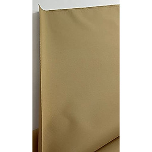 Mybecca Canvas Marine Fabric 600 Denier Indoor/Outdoor 1 Yard, Khaki/Sand) (Cut Separate by Yard for Prime Orders)