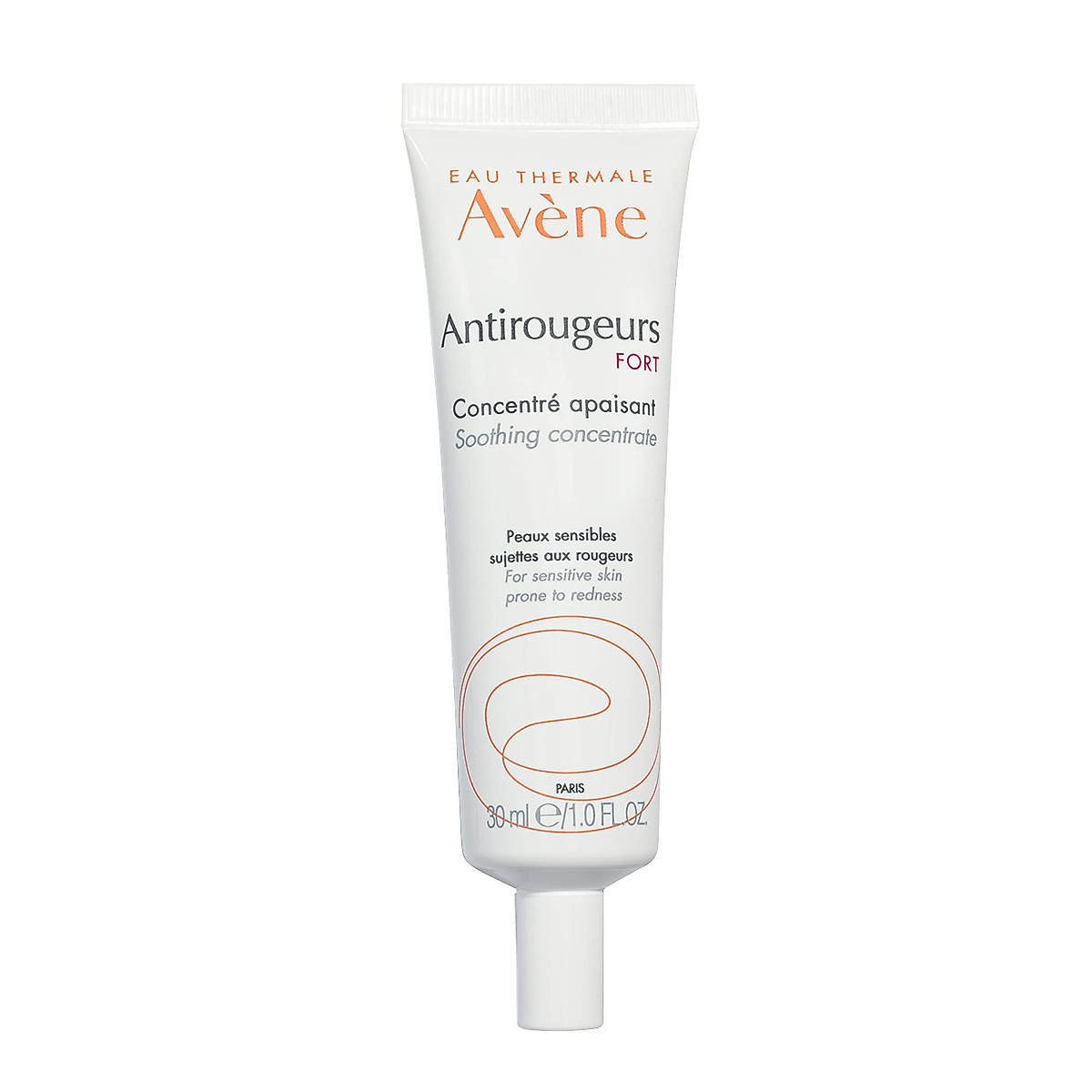 Avene Antirougeurs FORT Soothing Concentrate Calming Redness Cream 1.01 Fl Oz, unscented