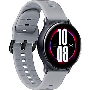 Samsung Galaxy Watch Active2 W/Enhanced Sleep Tracking Analysis, Auto Workout Tracking, and Pace Coaching (40mm, Under Armor Edition), Aqua Black - US Version with Warranty (Renewed)