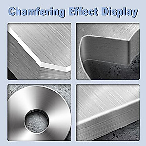 Mini Pneumatic Chamfering Machine,Air Chamfer Tool for Chamfering Metal 45 degree Arc Corner Beveling Trimming Deburring Machine (Blue)