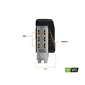 GIGABYTE AORUS GeForce RTX 3070 Ti Master 8G Graphics Card, MAX-Covered Cooling, 8GB 256-bit GDDR6X, GV-N307TAORUS M-8GD Video Card