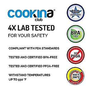 COOKINA Reusable Non-Stick Mat – Extra-long and 100% Non-Stick, Easy to Clean and Cut to Size for the Oven and Barbecue