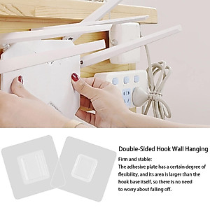 Kumprohu Transparent Hooks for Wall | Hanging - Seamless Buckle Hooks | Easy to Install Wall Hanger Transparent Suction Cup Hook