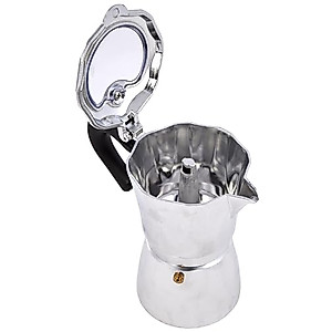 KitchenCraft World of Flavours Stovetop Espresso Maker, Metal, 6 Cup (300 ml)