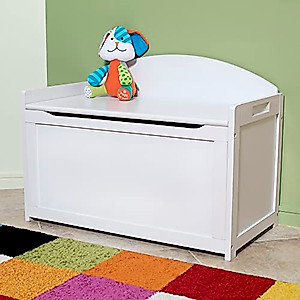 Lipper International Child's Toy Chest, 33.25" W x 17.75" D x 24.5" H, White