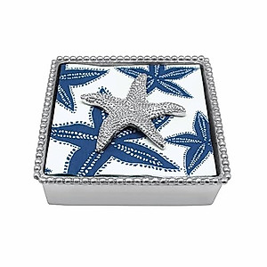 MARIPOSA STARFISH NAPKIN WEIGHT | SILVER | BRILLANTE | GIFTS | NAPKIN WEIGHTS | RECYCLED SANDCAST ALUMINUM | HANDMADE IN MEXICO