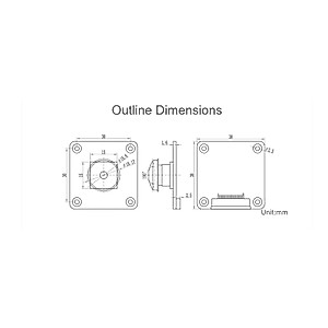 Coolwell IMX378-190 Fisheye Lens Camera for Raspberry Pi Series Board, 190° Wide Angle Fisheye Lens, 12.3MP, Wider Field of View