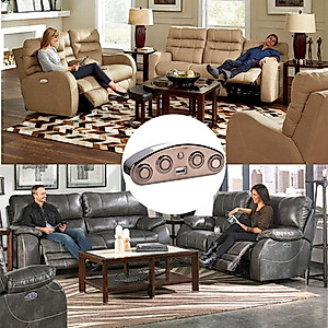 Zerodis Electric Recliner Remote Hand Control, Button Remote Hand Control Handset with 5 Pin Lift Chair Remote Replacement for Power Recliner