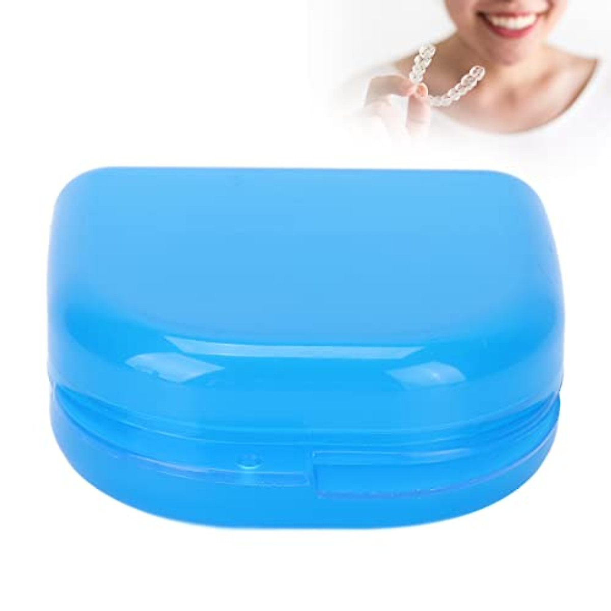 Denture Case, Compact Portable Dustproof Denture Storage Box 4pcs Plastic Mellow Firm Sturdy for Dental Clinic for Home Travel for Men Women
