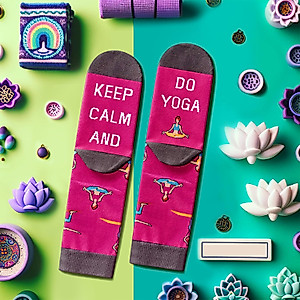 Zmart Yoga Socks Yoga Gifts For Women, Yoga Socks For Women, Yoga Gifts For Yoga Lover, Yoga Gifts For Yoga Instructor, Yogi Gifts Meditation Gifts