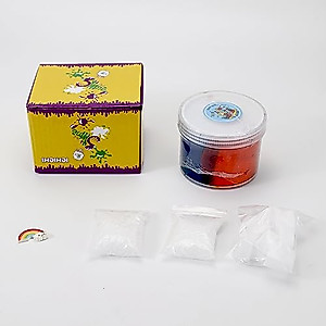 Rainbow Crunchy Slime with Coconut,Avocado Color Crunchy Slime Kit with Glimmer for Girls,Birthday Gifts School Party Favors Toy for Girls and Boys.