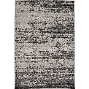 Rugs.com Angelica Collection Rug – 6' x 9' Dark Gray Medium Rug Perfect for Bedrooms, Dining Rooms, Living Rooms