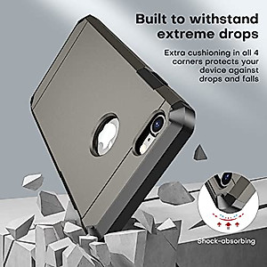 ImpactStrong iPhone 7/8 Case, Heavy Duty Dual Layer Protection Cover Heavy Duty Case for Apple iPhone 7/8 (Gun Metal)