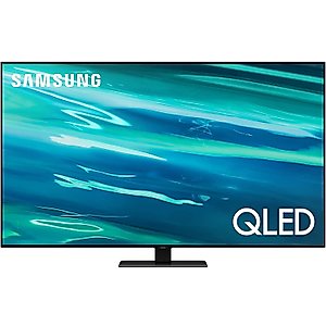 SAMSUNG 55-Inch Class QLED 4K UHD Q80A Series Direct Full Array Quantum HDR 12x, 6 - 2.2.2CH 60W Speakers, Object Tracking Sound, Smart TV with Alexa Built-In (QN55Q80AAFXZA, 2021 Model)