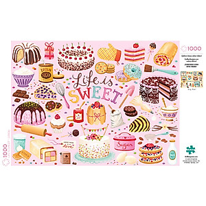 Buffalo Games - Life is Sweet - 1000 Piece Jigsaw Puzzle, Pink