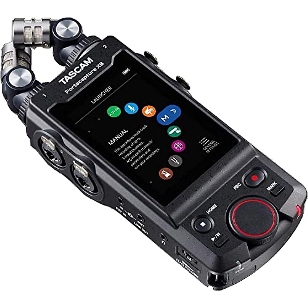 Tascam Portacapture X8 High Resolution 32-bit float Multi-Track Recorder, Portable Recorder, Field Recorder, Music, Podcast, Voice, ASMR, Podcasting