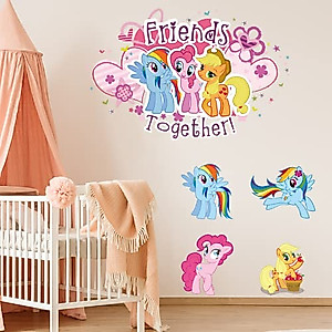 Cartoon Wall Decals Cute Self-Adhesive Vinyl Decorative Wall Sticker Home Decor Girl Children Bedroom Living Room Playroom Nursery Decoration(15.7"x31.5")