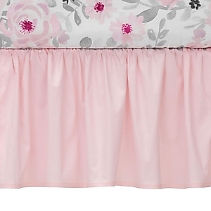 Bedtime Originals Blossom Pink Watercolor Floral 3-Piece Baby Crib Bedding Set
