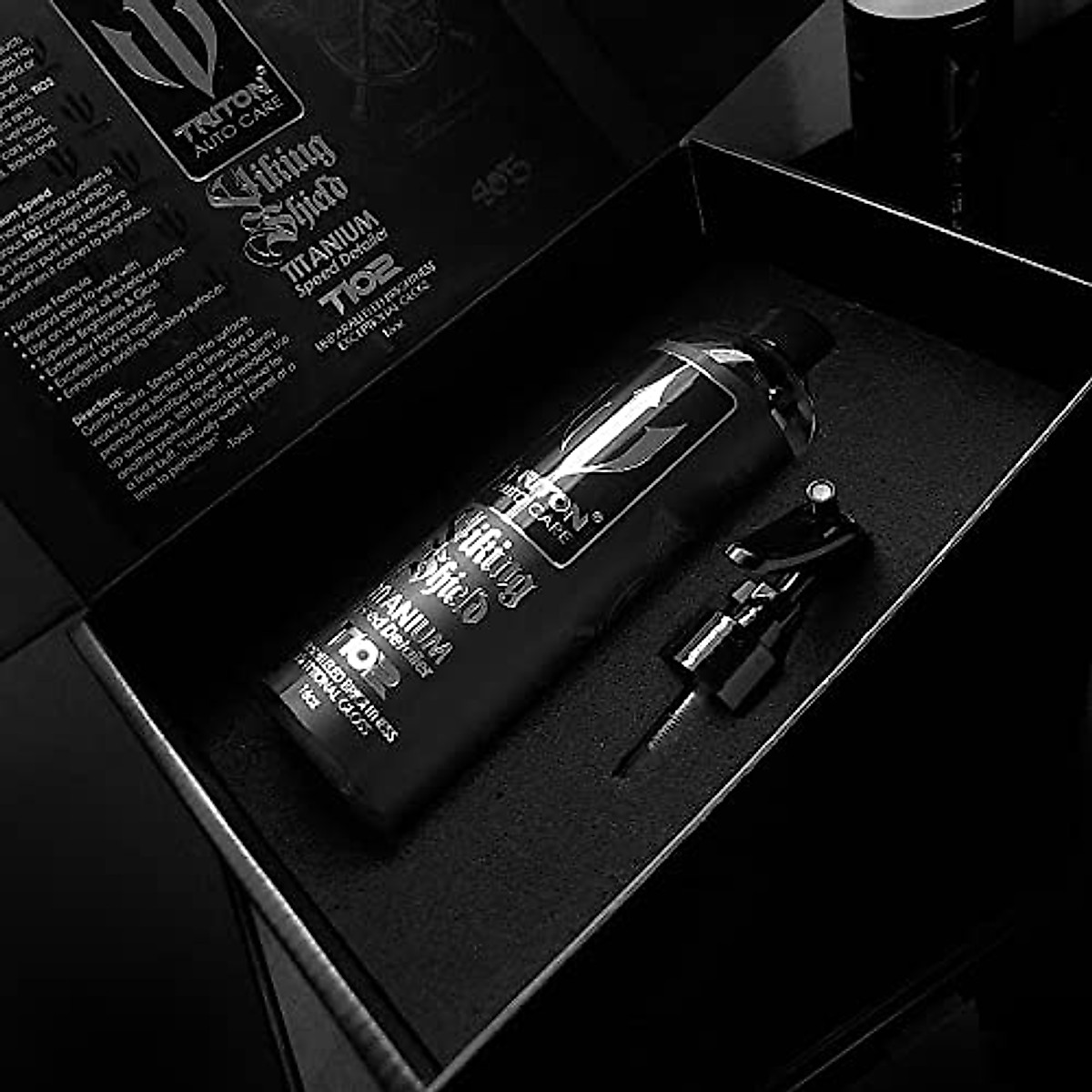 Titanium Ti02 + Silicon Dioxide Si02 High Reflective Ceramic Spray Car Polish Advanced Clear Coat & Paint Protection-Viking Shield Titanium Speed Detailer (16 oz.)