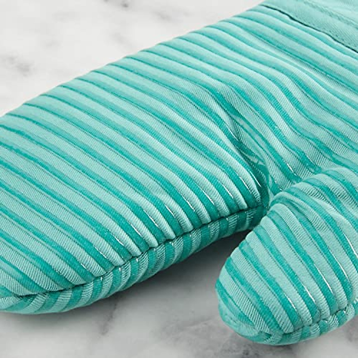 KitchenAid Onion Quilt KT OM PH Kitchen Towel, Oven Mitt & Potholder Set, Aqua Sky