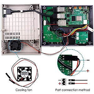 GeeekPi RETROFLAG NESPi 4 Case, with Safe Shutdown Safe Reset & SSD Case, Cooling Fan and Heatsinks for Raspberry Pi 4 Model B