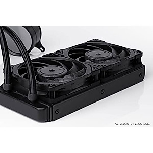 Noctua NA-SAVG1 chromax.Black, Anti-Vibration Gaskets for 120x25mm Fans (Set of 3, Black)