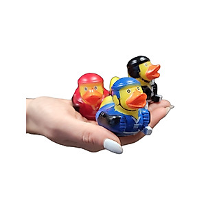 Cool Sport Themed Rubber Ducks (2") (12 Pack) Cute Duckies Bath Tub Pool Toys. (Hockey)