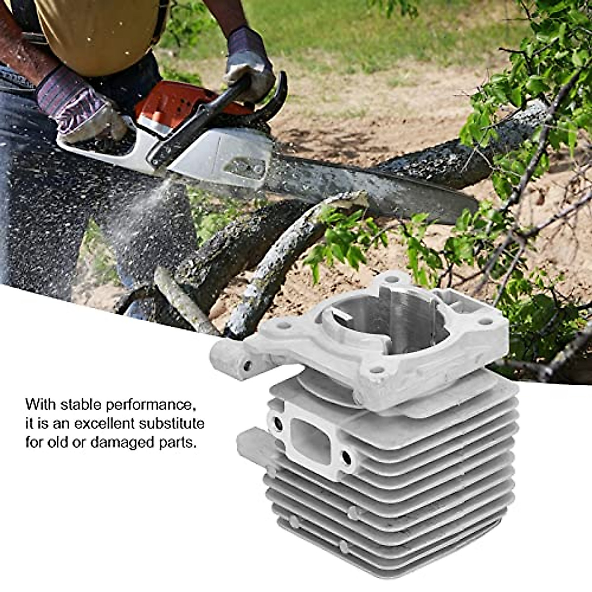 TOPINCN Cylinder Piston Kit Fit Practical for Stihl Fs55 Durable Fs45 Br45 Km55 Hl45 Workmanship Hs45 Hs55 Garden Accessory