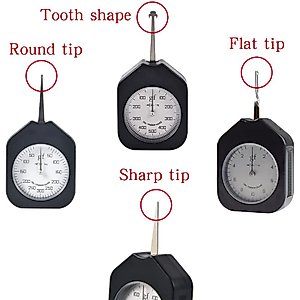 GOYOJO 500G Tension Gauge Meter Double Pointer Dial Tensiometer Force Measuring