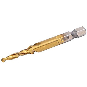 LANTRO JS 10Pcs/Set M4 Screw Tap, High Speed Steel 3.3mm Drill Bits Hex Shank Tapping Tools, Applicable for Internal Chip Removal