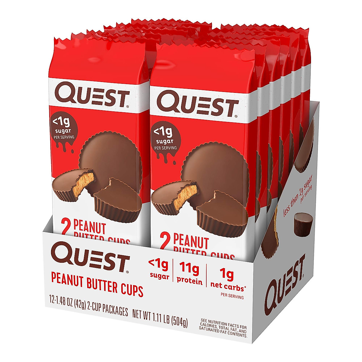Quest Nutrition High Protein Peanut Butter Cups, Cookies and More Snack Bundle (12 Count)