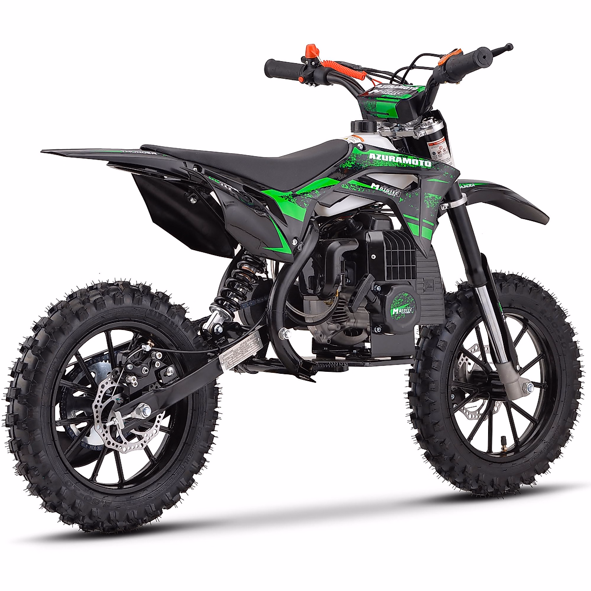MotoTec Thunder 50cc 2-Stroke Kids Gas Dirt Bike Green