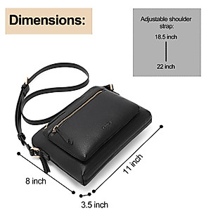 CLUCI Crossbody Purses bundles with Laptop Backpack for Women