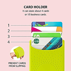 【Bone】 Lanyard Phone Tie 2 with Card Holder, Universal Phone Lanyard Neck Holder, Cell Phone Lanyard w/Card Holder for iPhone 12 11 Pro Max, Galaxy S Pixel, Fits 4 to 6.7"- Miao Cat