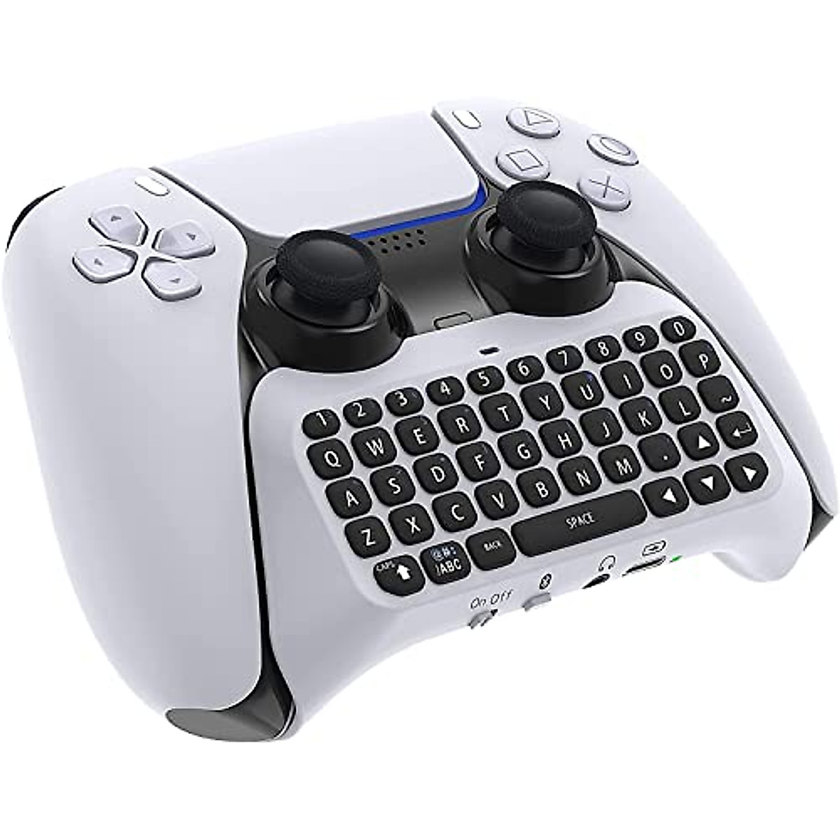 Rzzhgzq Wireless Controller Keyboard for PS5 Wireless Controller Keyboard for PS5 Mini Game Keyboard Built-in Speaker & 3.5MM Audio Jack for Playstation 5