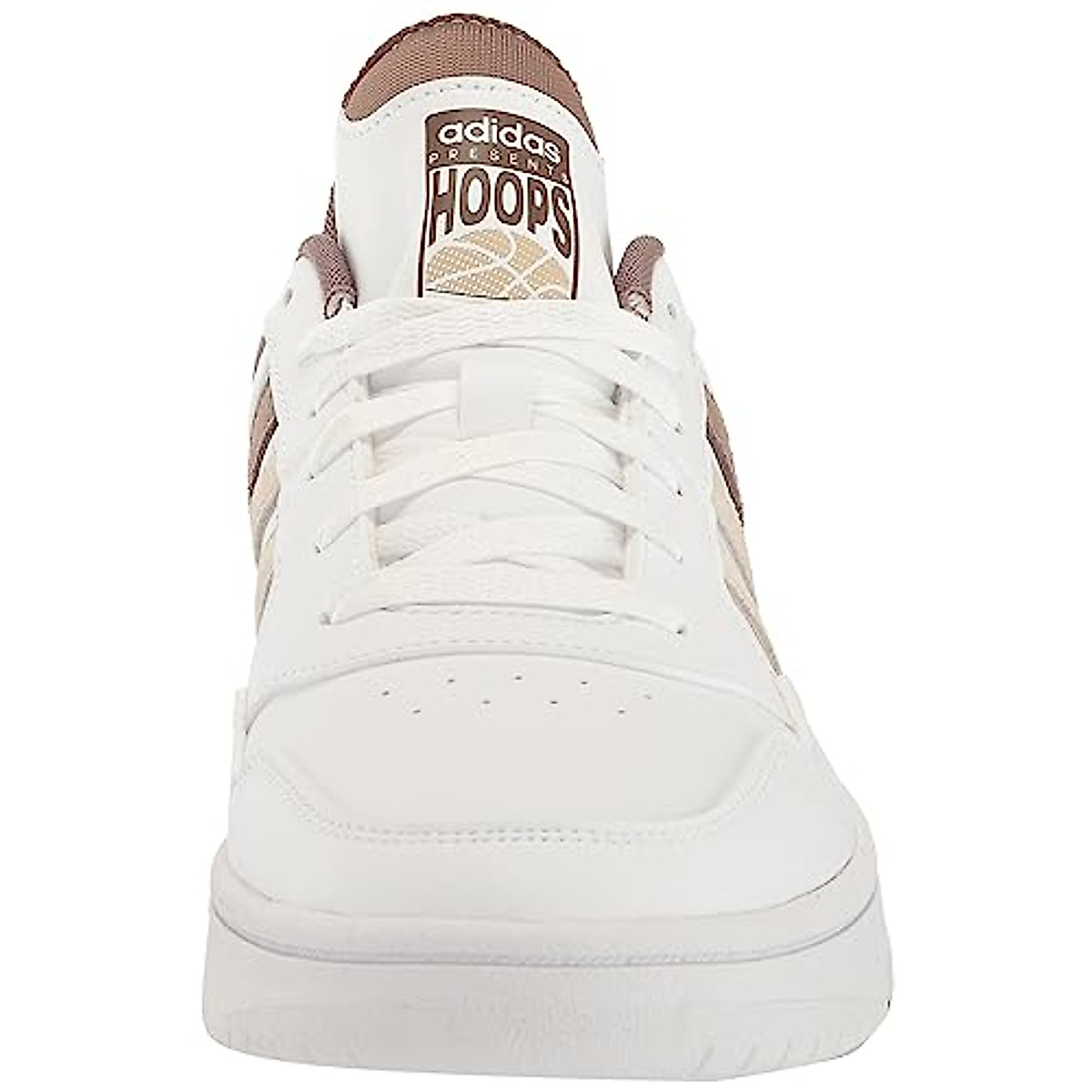adidas Originals Men's Hoops 3.0 Sneaker, White/Earth Strata/Wonder Beige, 9