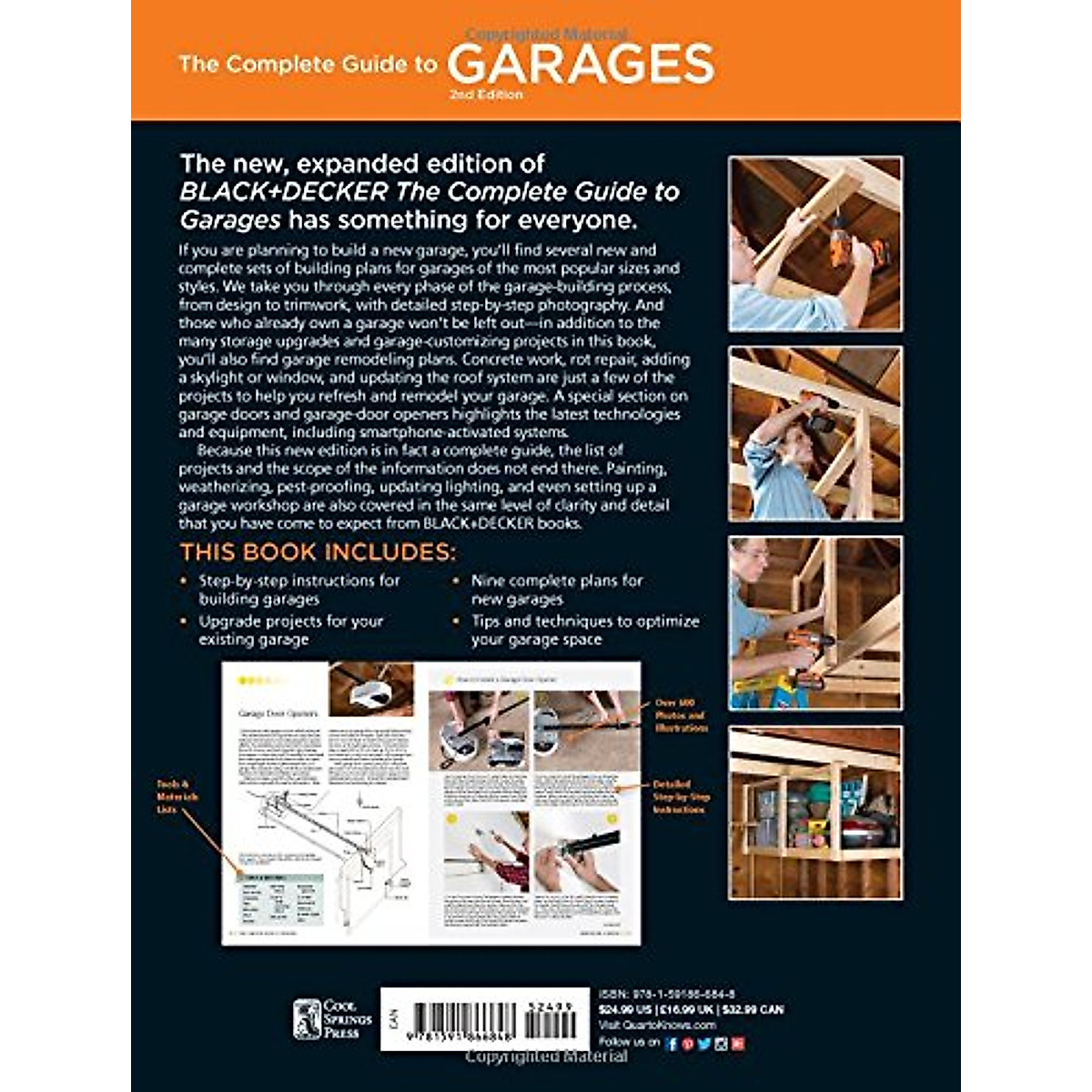 Black & Decker The Complete Guide to Garages 2nd Edition: Design, Build, Remodel & Maintain Your Garage - Includes 9 Complete Garage Plans (Black & Decker Complete Guide)