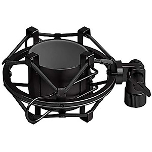 Boseen Universal Microphone Shock Mount, Mic Clip Holder Mount for Diameter 47mm-53mm Mic Anti Vibration Adjustable High Isolation Shock Mount