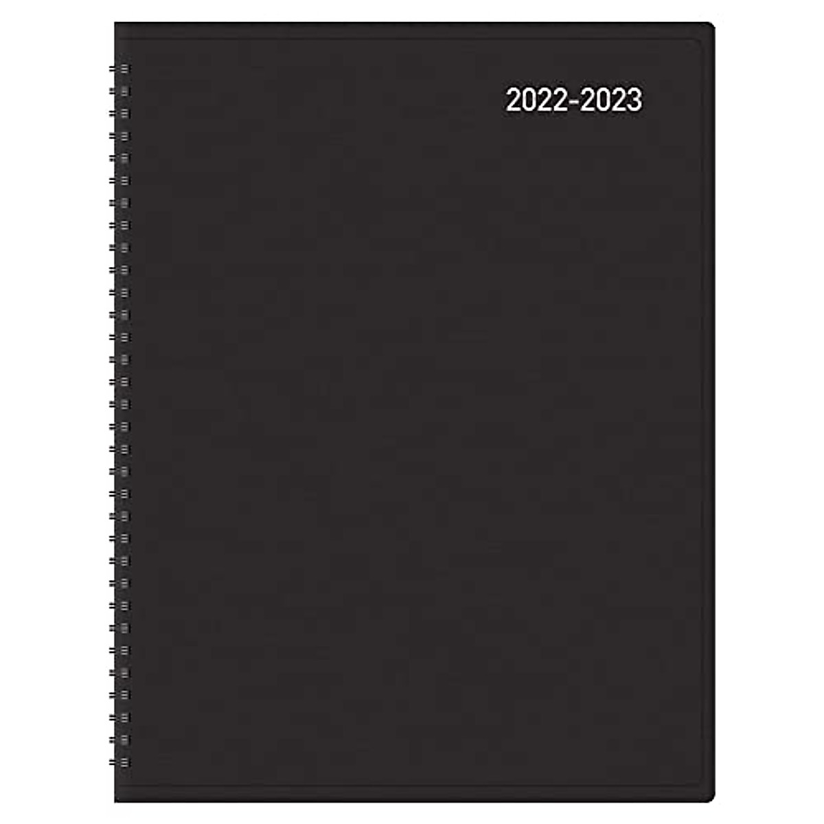 Office Depot® Brand Weekly/Monthly Academic Planner, Vertical Format, 8" x 11", 30% Recycled, Black, July 2022 to August