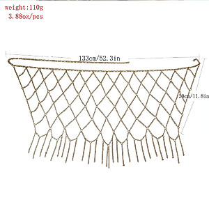 Salliy Rhinestone Body Chains Skirt Gold Sexy Belly Chain Dresses Festival Outfits Summer Body Bottom Jewelry for Women