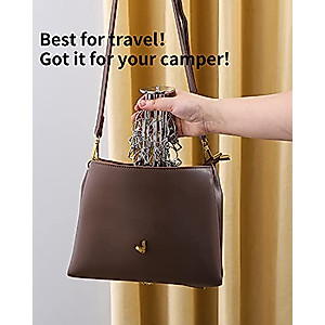 WYCQKL Clothes Drying Rack 24 Clips, Space Saving 360° Rotatable Hook Bra Hanger for Towel, Socks, Baby Clothes, Herbs