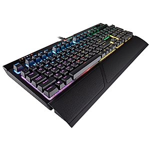 CORSAIR STRAFE RGB MK.2 Mechanical Gaming Keyboard - USB Passthrough - Linear and Quiet - Cherry MX Red Switch - RGB LED Backlit-17.6 x 6.61 x 1.57 inches