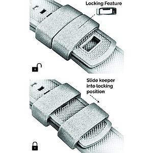 BARTON WATCH BANDS Quick Release Elite Silicone Watch Bands, Black Top/Crimson Red Bottom, 22mm