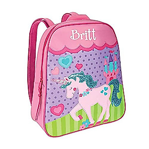 Personalized Unicorn Princess Backpack - Back to School or Travel Tote Book Bag with Custom Name