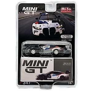 True Scale Miniatures Model Car Compatible with BMW M4 GT3 2021 Presentation Limited Edition 1/64 Diecast Model Car MGT00347
