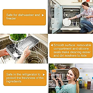 AOHEA Stainless Steel Bento Lunch Box for Kids: BPA FREE Bento Box 1200ml Leak Proof Lunch Box 304 Stainless Steel Kids Bento Box Metal Lunch Box for Kids and Adults